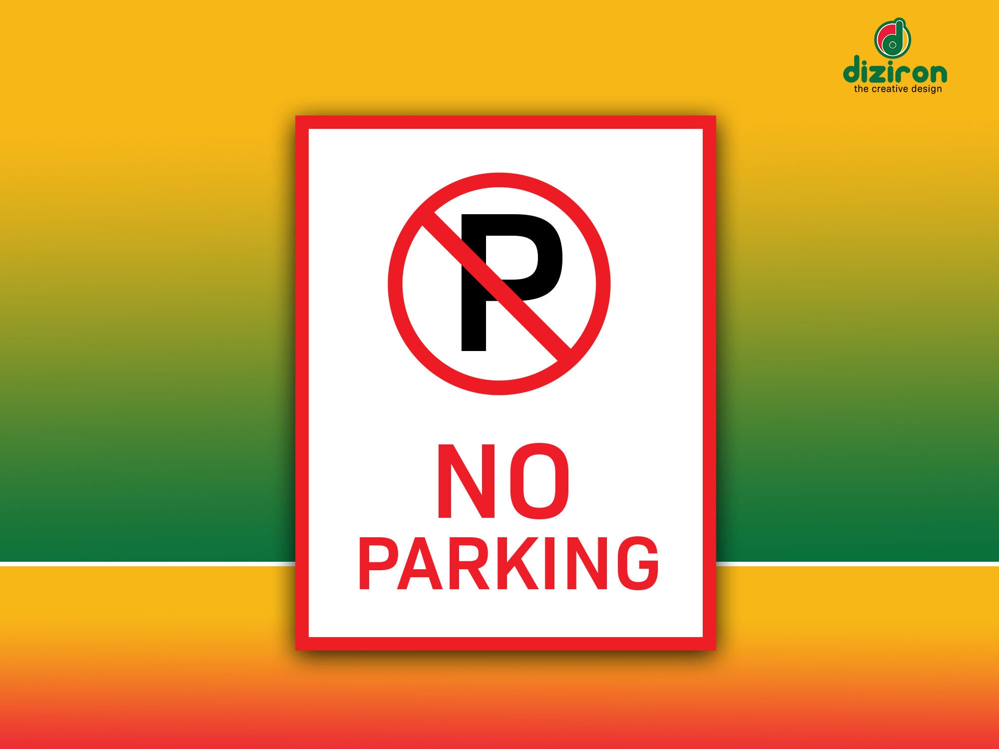No Parking Sign Board Printable Us Letter or A4 Size Pdf, No Parking ...