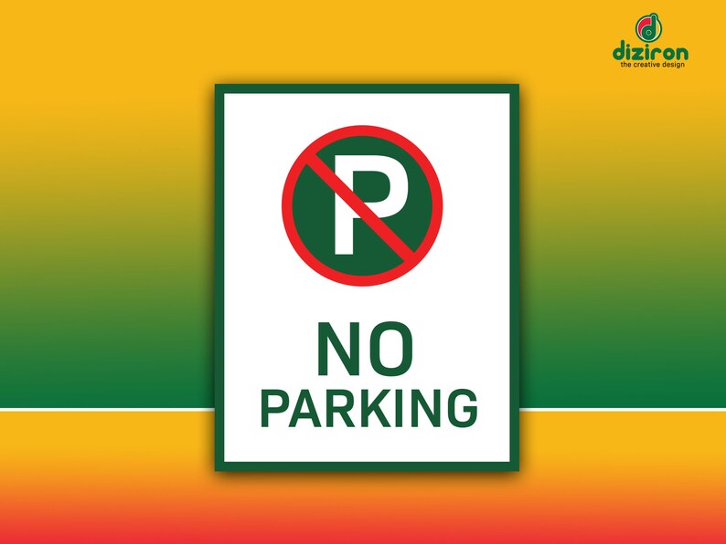 No Parking Sign Board Printable Us Letter or A4 Size Pdf, No Parking ...