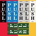 Push Pull a Set of Door Signs in a Vertical Shape, Pull-push 4 Designs ...