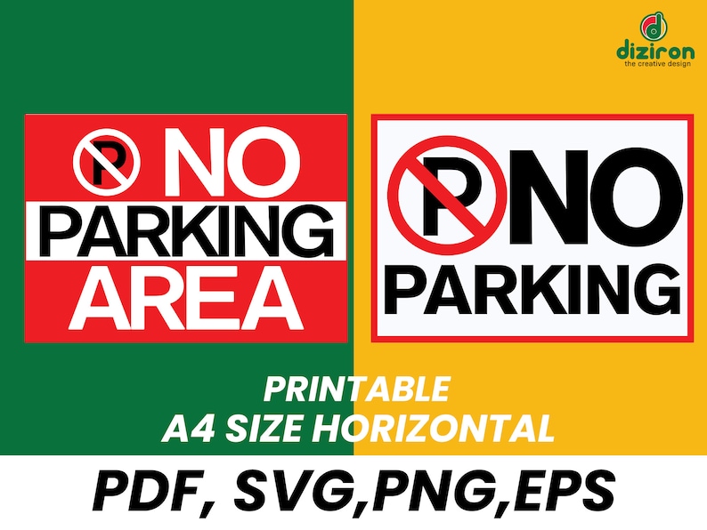 No Parking Sign Board Printable A4 Size Pdf, No Parking Road Sign ...