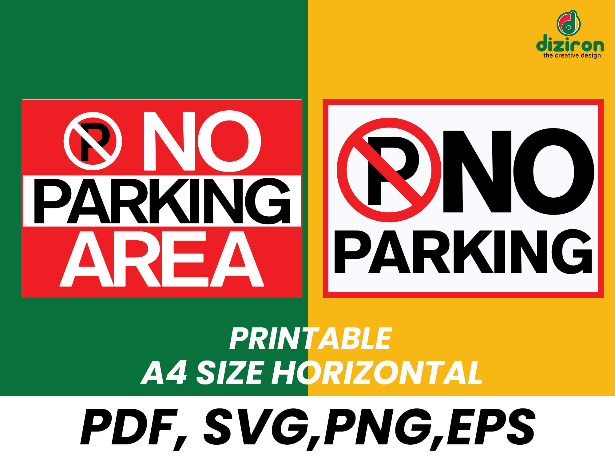 No Parking Sign Board Printable A4 Size Pdf, No Parking Road Sign ...