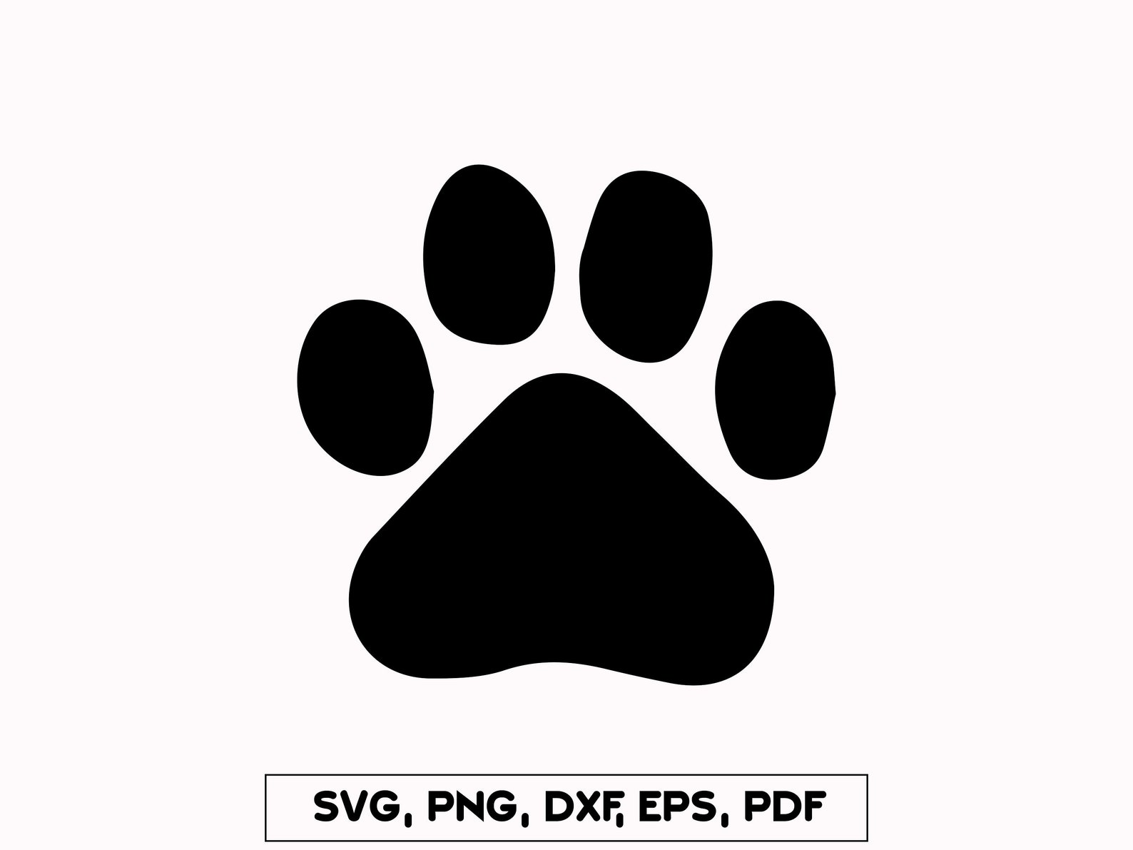 Dog Paw SVG, Set of Dog Foot Print Svg,png,dxf, Eps, Pdf , Cricut ...