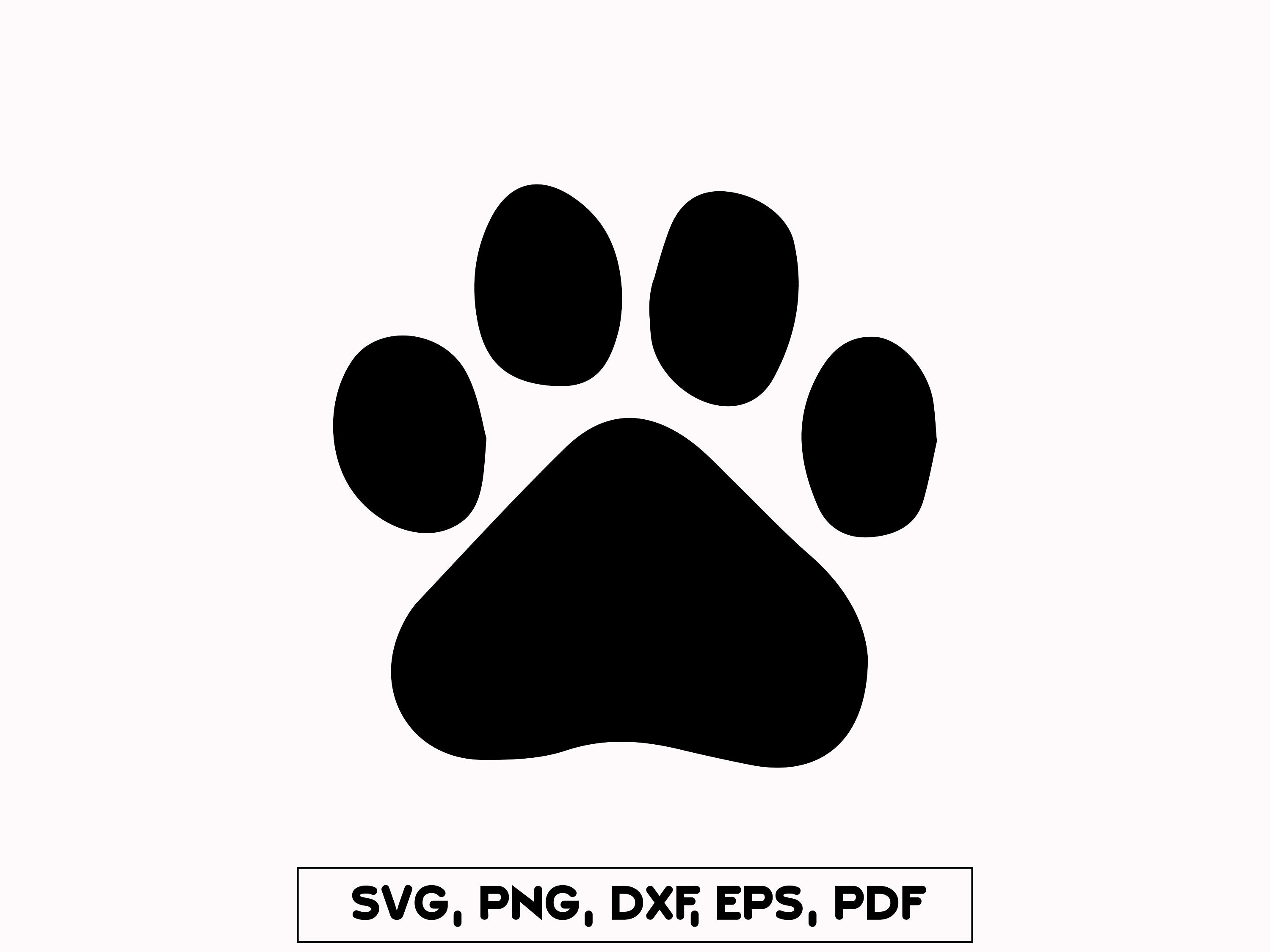 Dog Paw SVG, Set of Dog Foot Print Svg,png,dxf, Eps, Pdf , Cricut ...