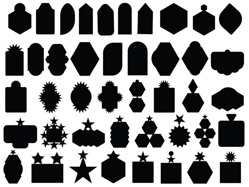 Bundle TAG Svg, Blank Tag SVG, Unique Set of Labels Png, Frames Cricut ...