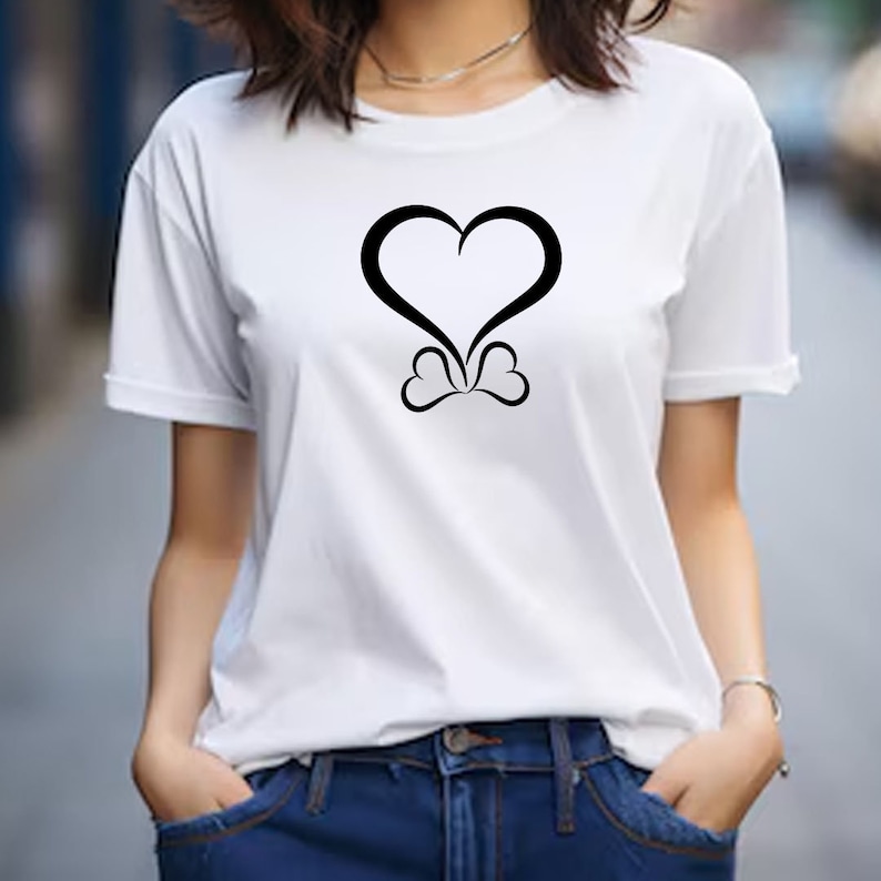 Hermoso corazón SVG, Corazón abierto png, Silueta de corazón, Conjunto ...