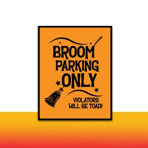 Printable Broom Parking Only Signs US Letter and A4 Size PDF. - Etsy