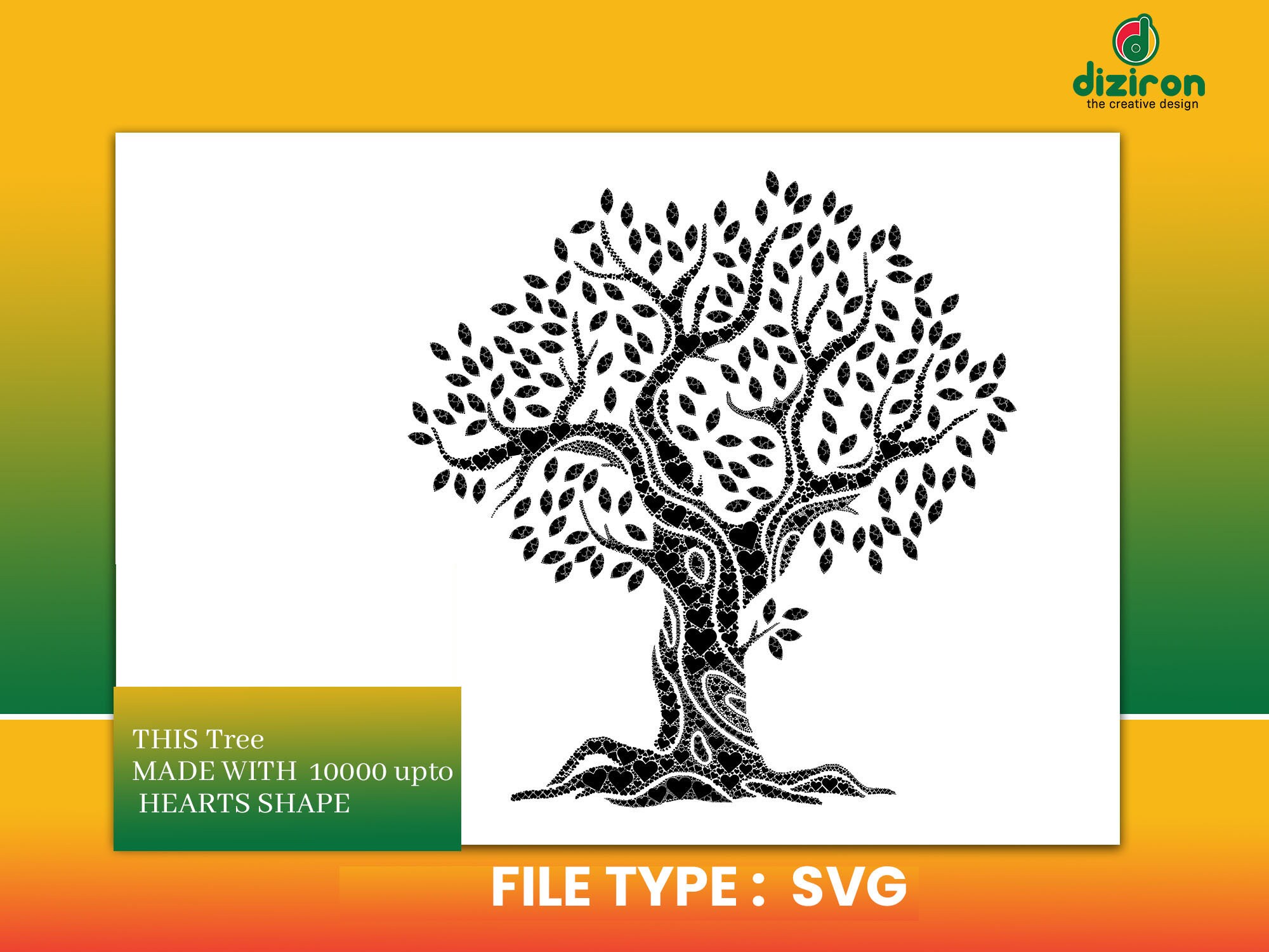 Heart Tree SVG, Heart TREE Clipart SVG, Instant Download. - Etsy Australia