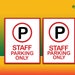 Staff Parking Sign Board Printable Us Letter or A4 Size Pdf, Instant ...