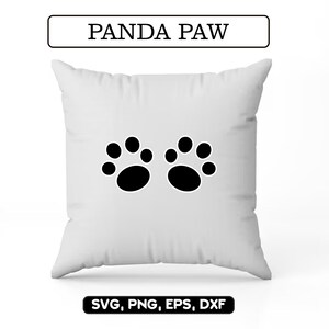 Panda Paw Svg, Animal PAW Png ,bundle of Panda Paw Foot Print, Dxf,eps ...