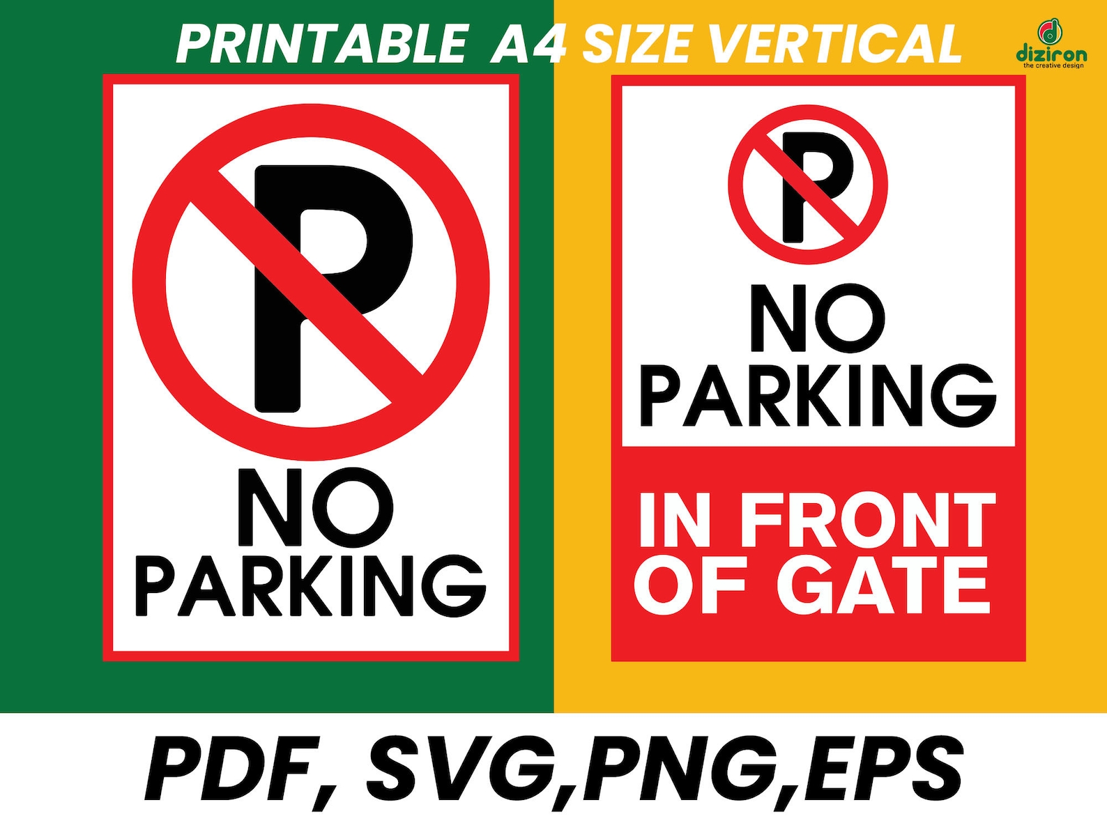 No Parking Sign Board Printable A4 Size Pdf, No Parking Road Sign ...