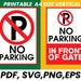 No Parking Sign Board Printable A4 Size Pdf, No Parking Road Sign ...