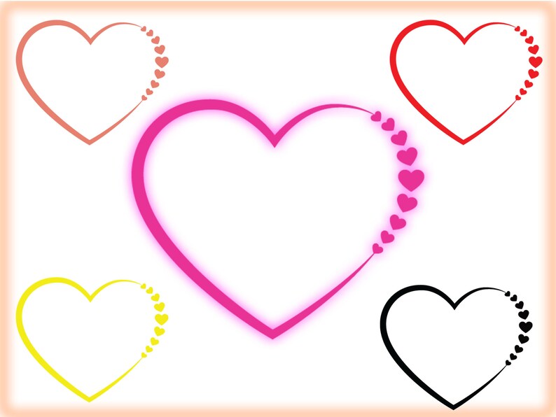 Heart Svg, Love Heart Svg Heart Shape - Etsy