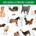 Farm Animals Cards, Farm Animals Printable Flashcards, Printable Cards ...