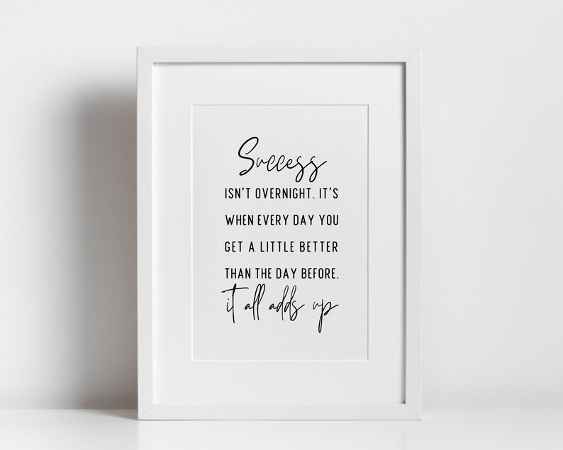 Success Wall Art / Motivational Posters / Success Quotes / - Etsy