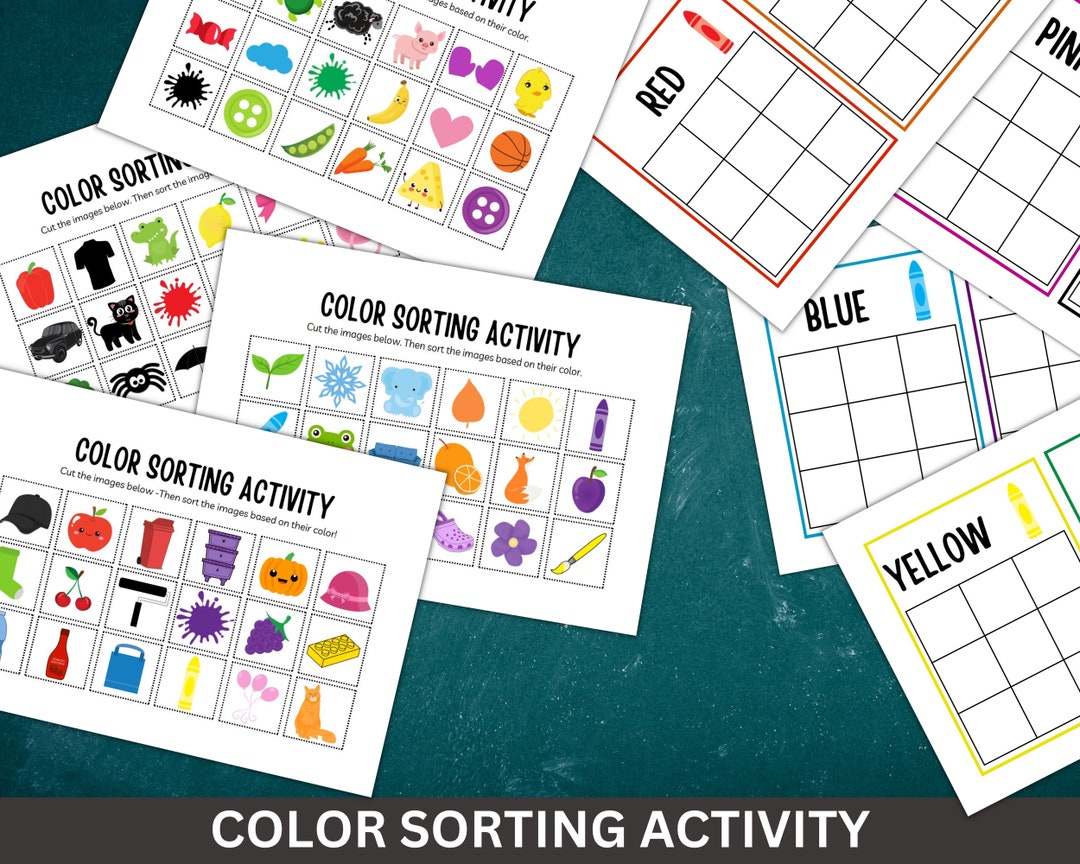 Preschool Color Sorting Activity, Preschool Games, Preschool Printables ...