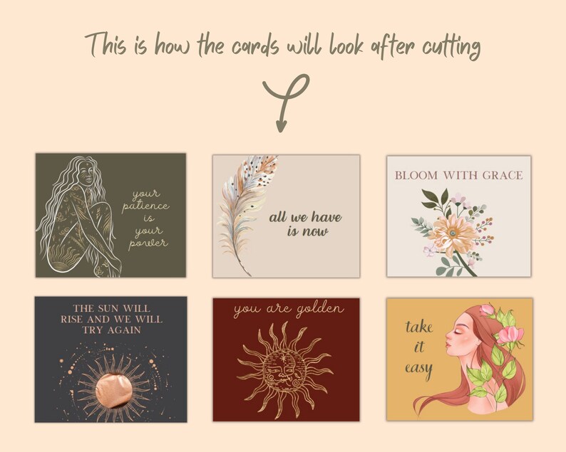 48 Positive Affirmation Cards, Printable Affirmation Cards, Printable ...