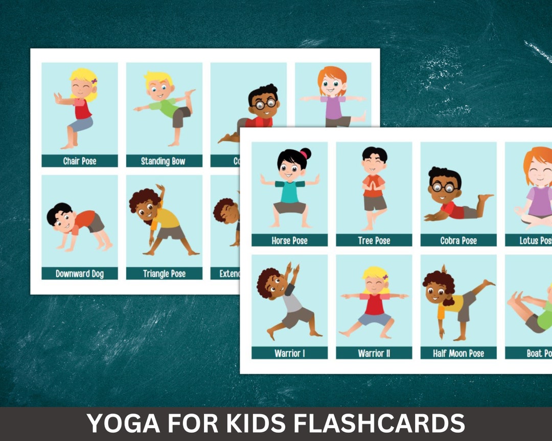 Yoga Cards for Kids, Printable Brain Break Activities, Fitness Movement ...