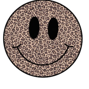 Smiling Cheetah Print Face, Png Digital Download - Etsy