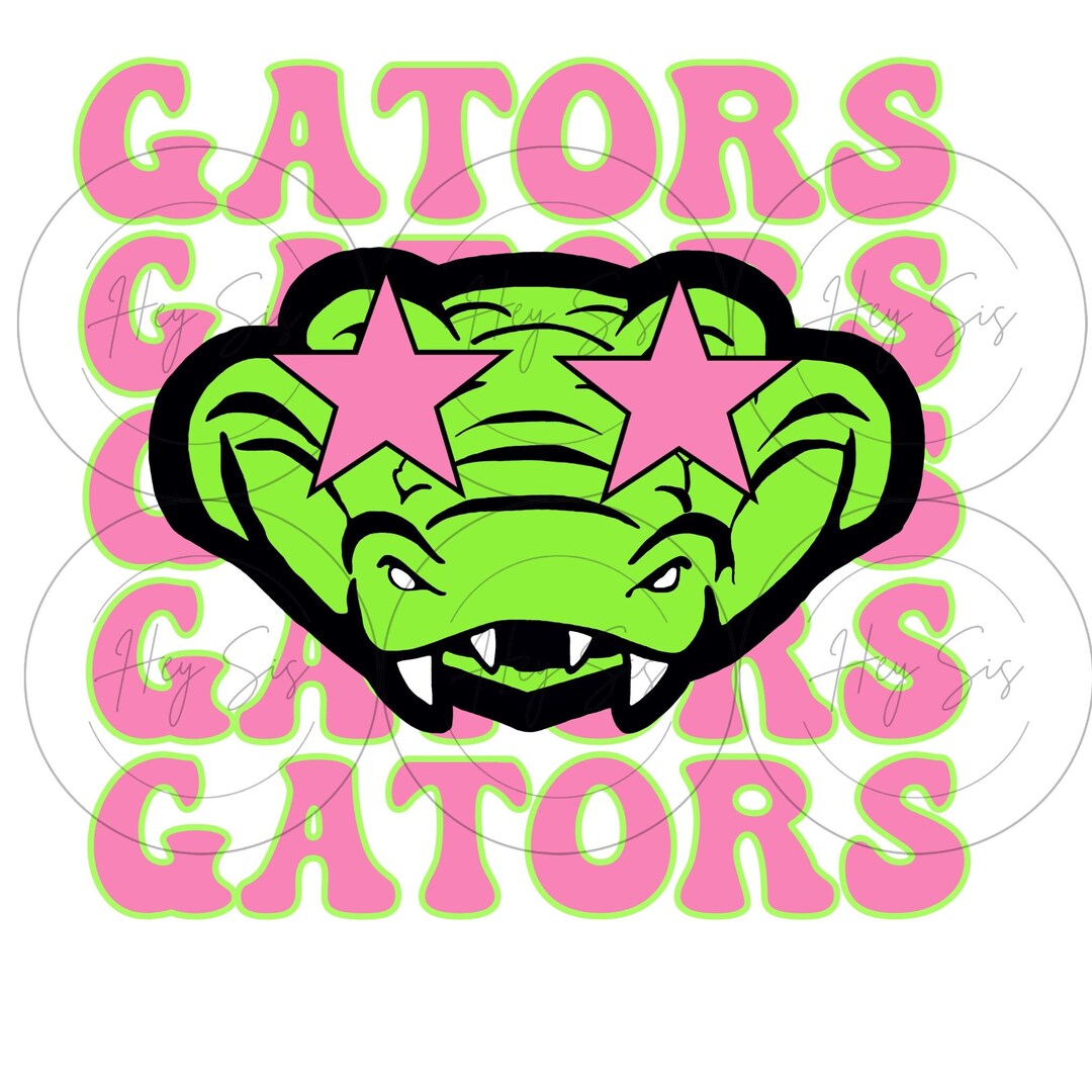 Gators Png, Cute, Trendy, Pink, Digital Download, Sublimation Design ...