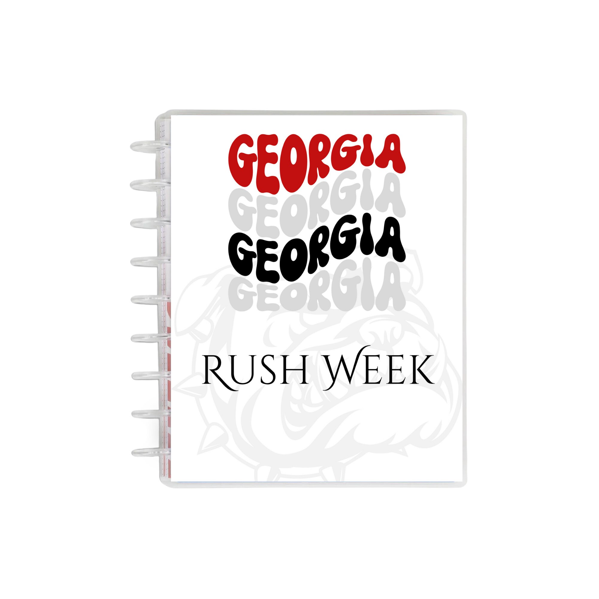 University of Georgia Sorority Planner for Rush, Digital Download ...