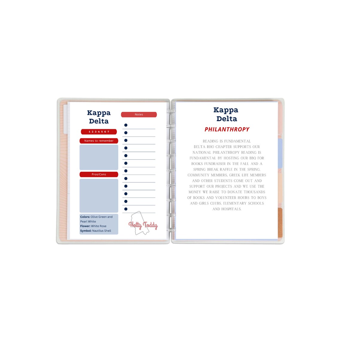 Ole Miss Sorority Planner for Rush, Digital Download, Sorority Rush ...