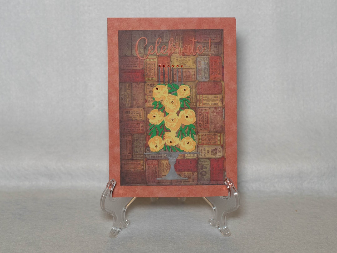 Pretty Handmade Birthday Card for Her - Etsy