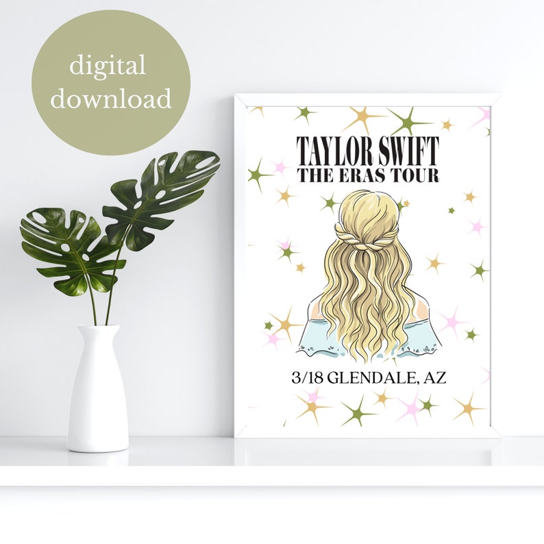 Taylor Swift the Eras Tour Printable Glendale Arizona the Eras Tour ...