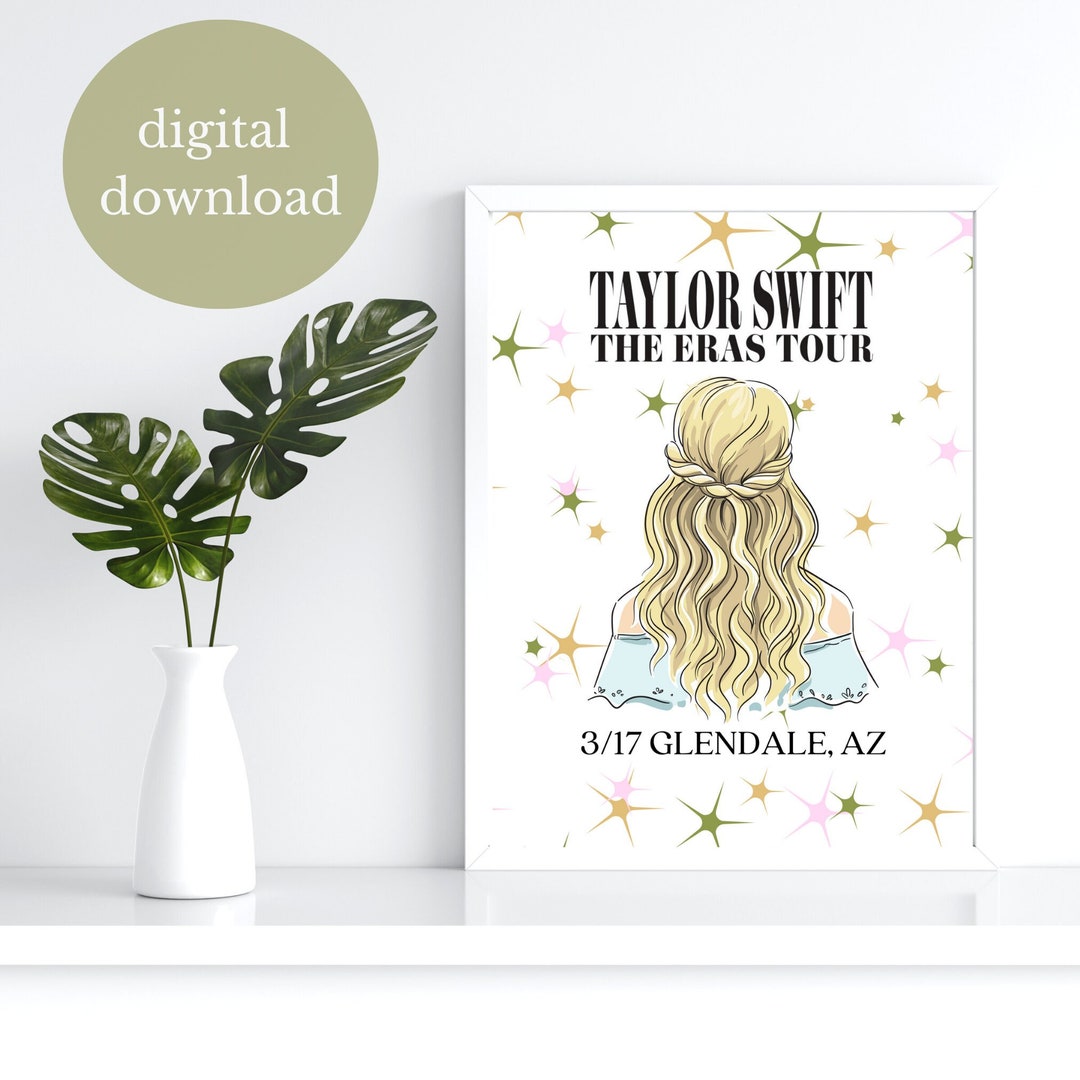 Taylor Swift the Eras Tour Printable Glendale Arizona the - Etsy
