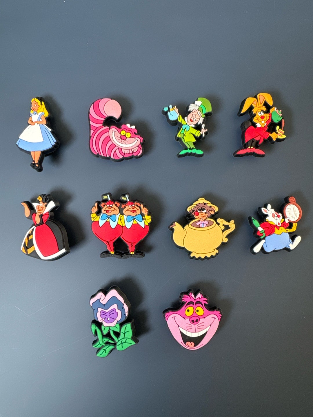 Character Clog Shoe Charms- Alice , Tweedle Dee, Mad Hatter, White ...