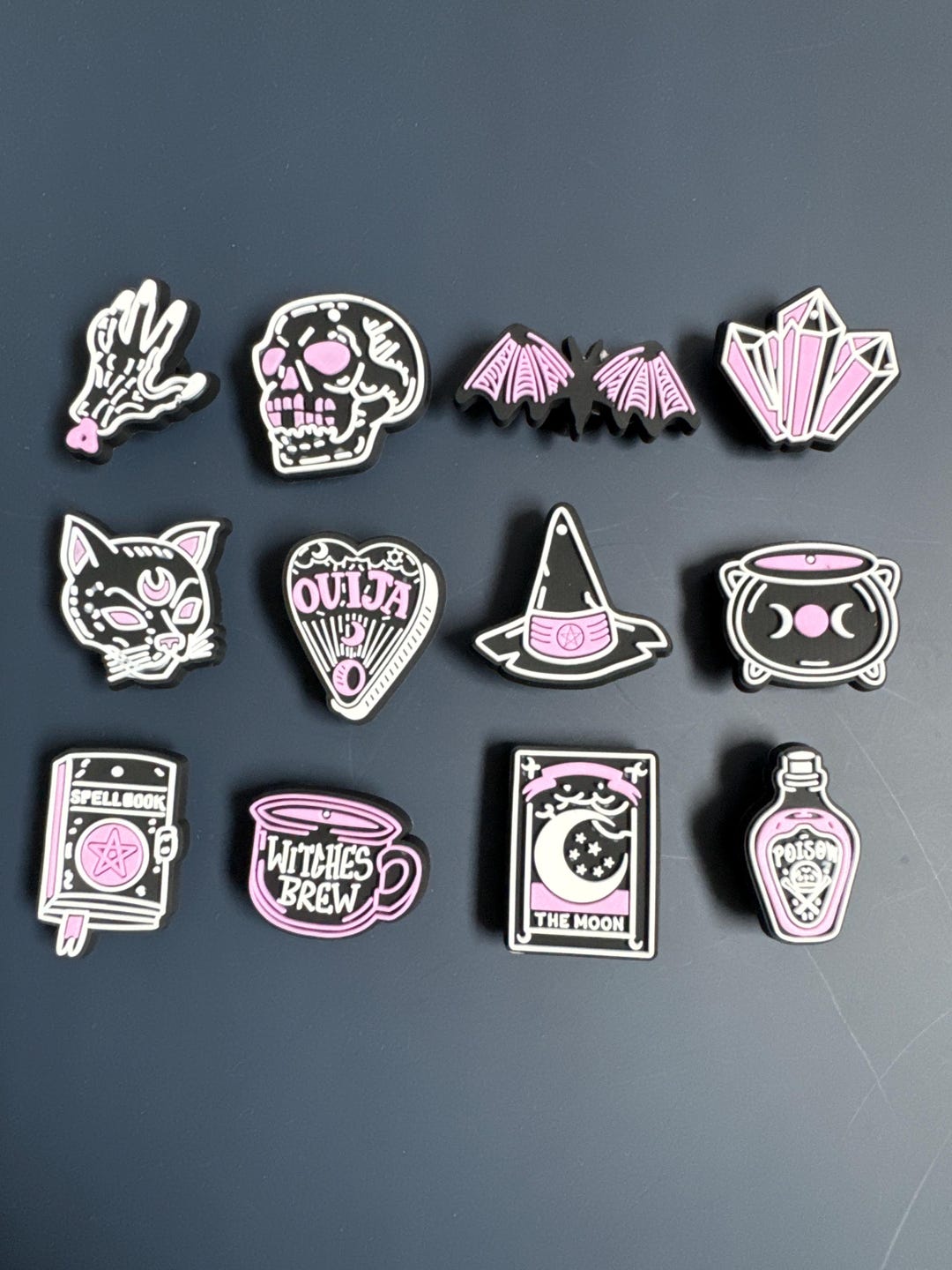 Witch Magic Clog Charms -black Cat Charm- Witchcraft- Cauldron Charm ...
