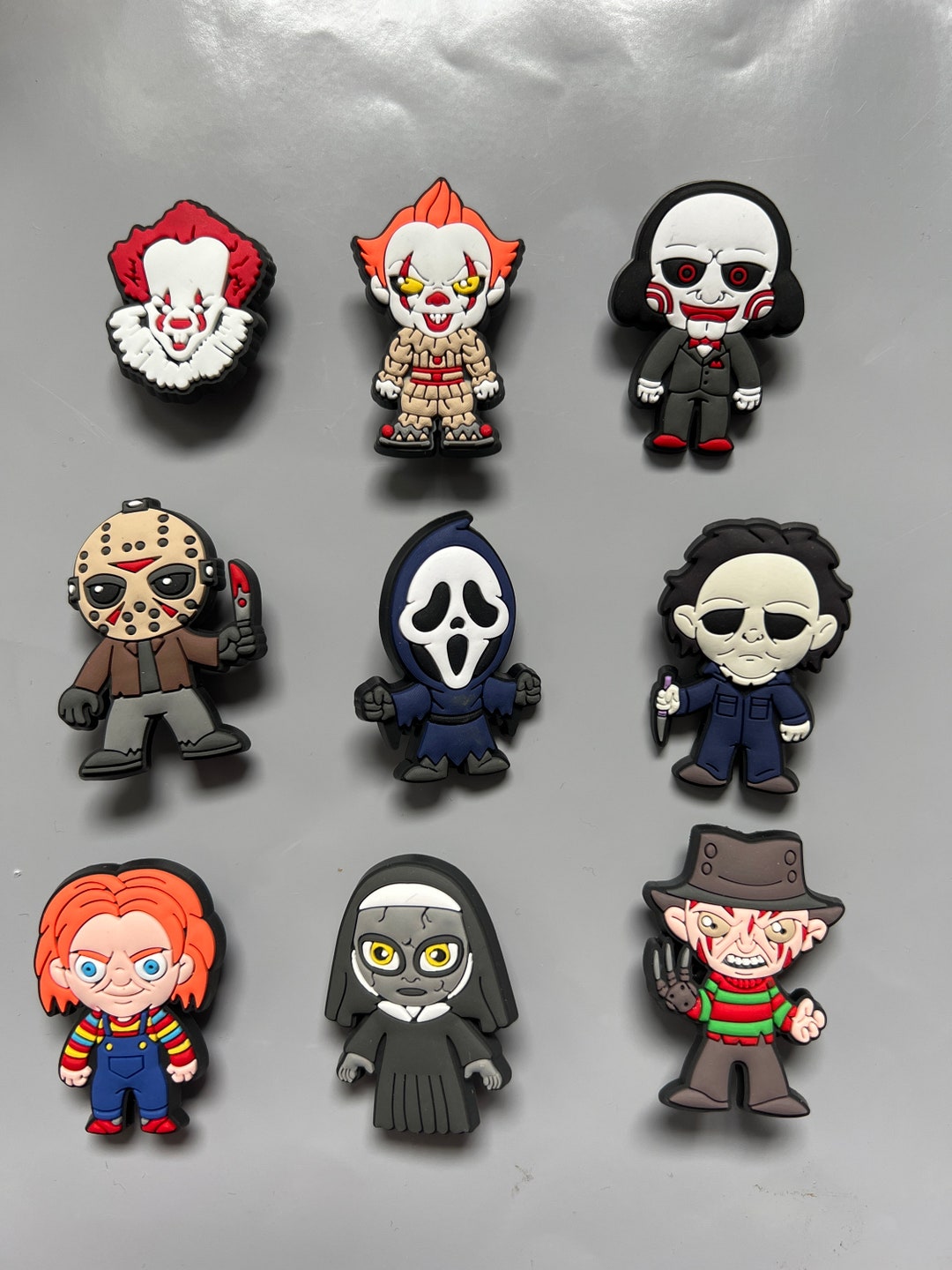 Horror Character Shoe Charms Pennywise, Nun, Saw, Scream - Etsy