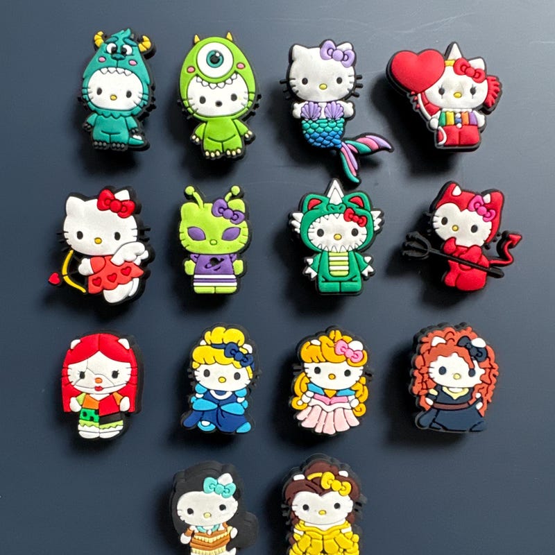 Hello Croc Kitty Charms - Etsy