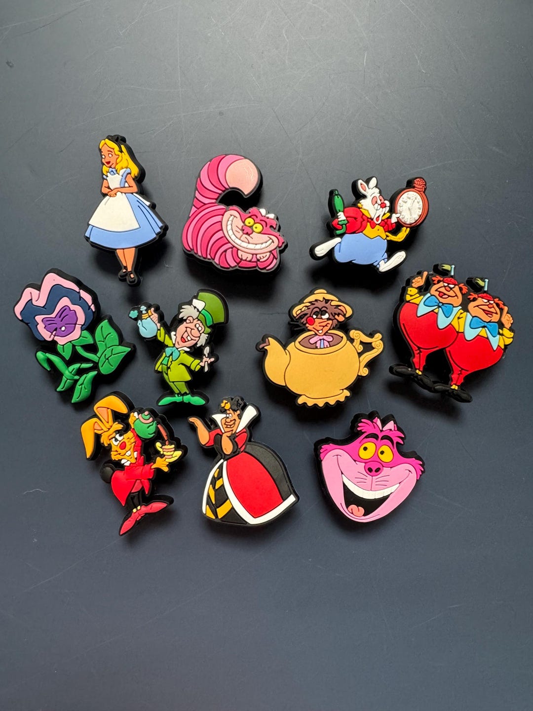 Character Clog Shoe Charms- Alice , Tweedle Dee, Mad Hatter, White ...