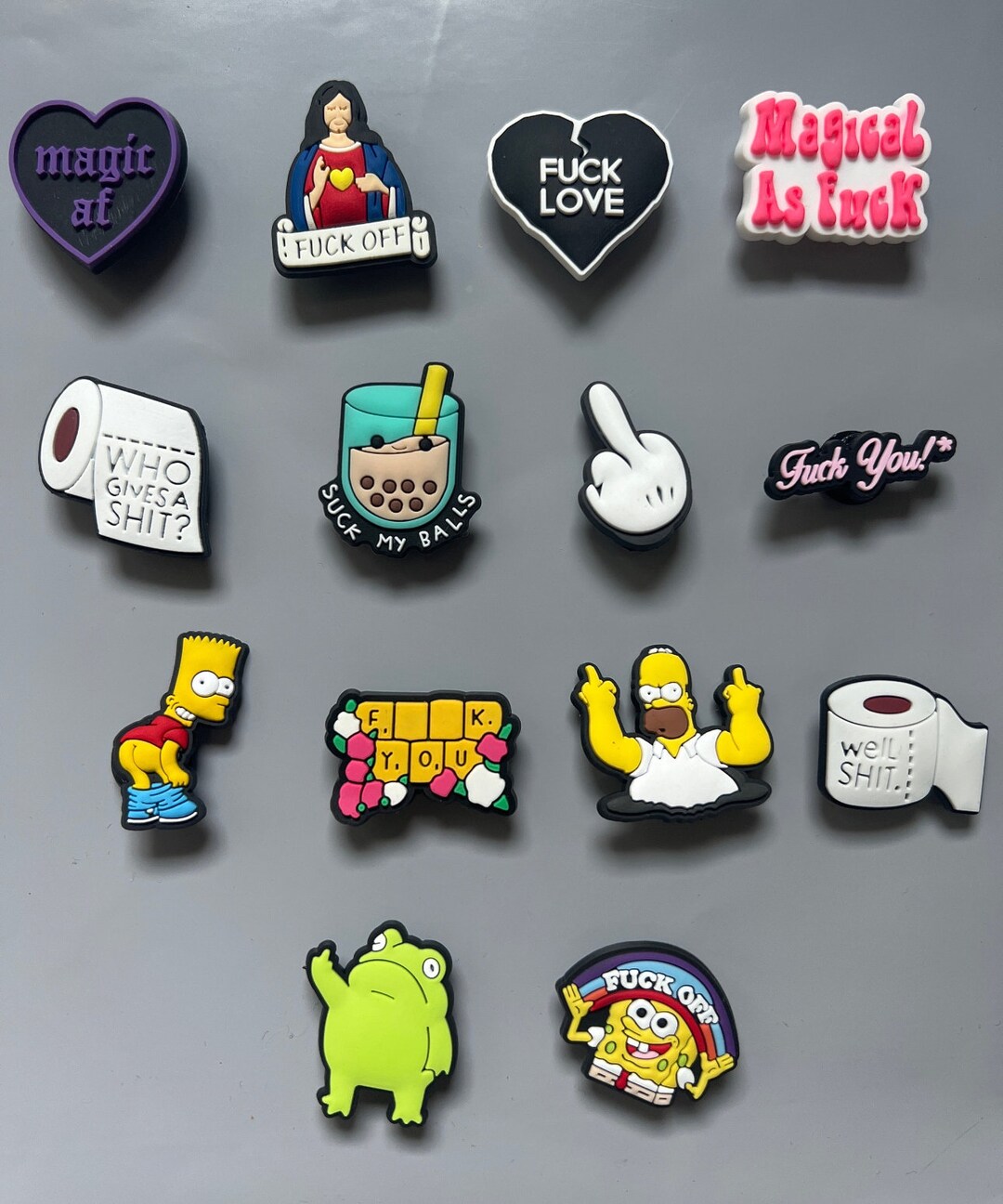 Swearing Rude Naughty Shoe Charms - Etsy