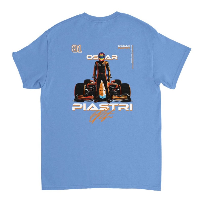 Oscar Piastri Formula One Sweatshirt F1 Two Sides T Shirt - Etsy