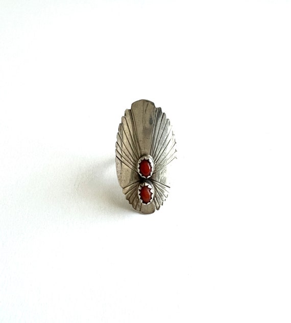 Vintage hand ring, with - Gem