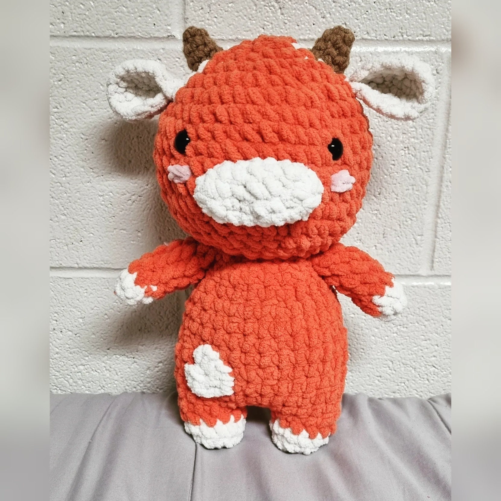 Handmade Chunky Cow Stuffed Animal Teddy - Etsy