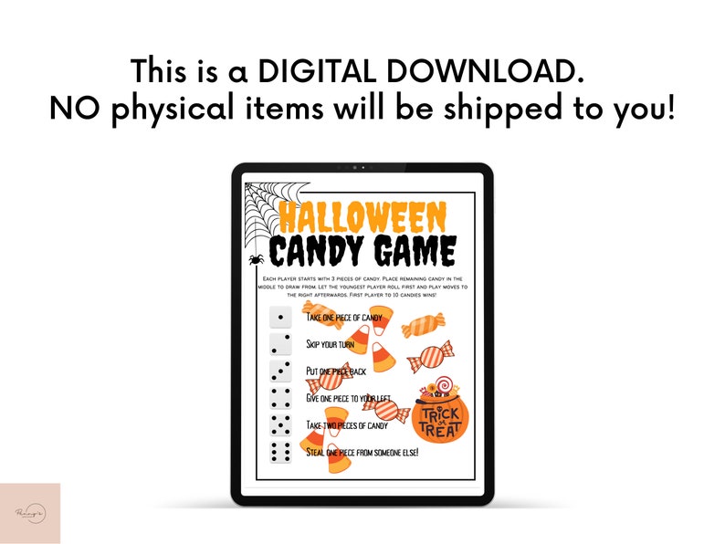 Halloween Candy Game Printable - Etsy Canada