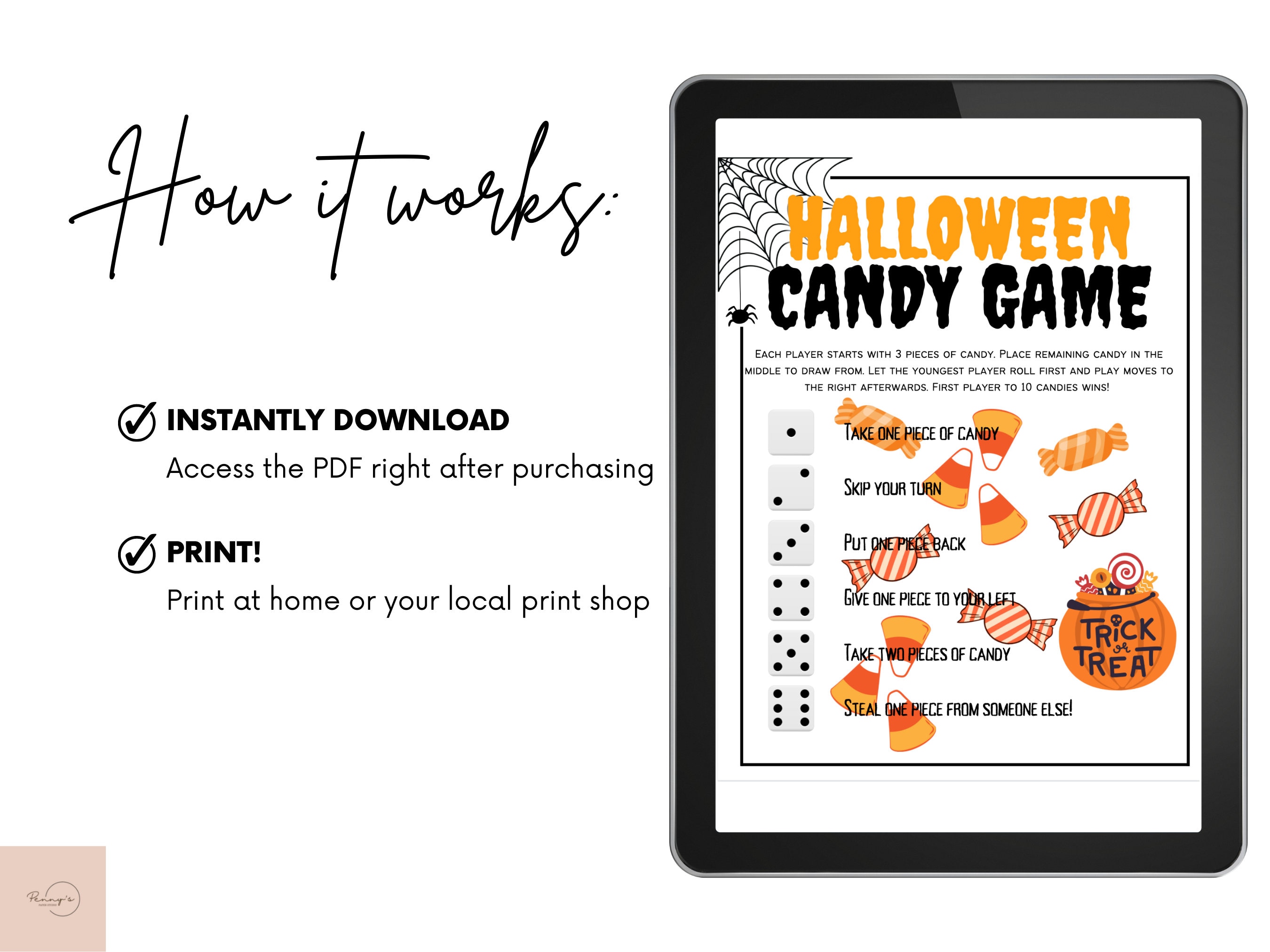 Halloween Candy Game Printable - Etsy Canada