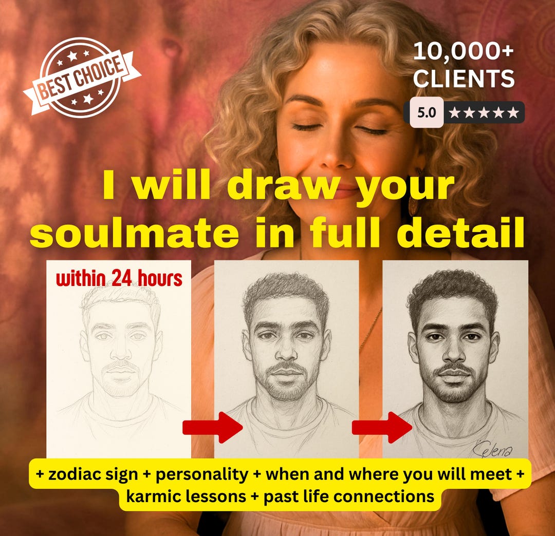 Soulmate Psychic Drawing and Reading | Future Love - Etsy