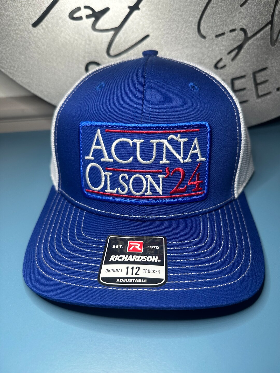 Custom Acuna Olson 24 Richardson 112 Trucker Hat - Etsy