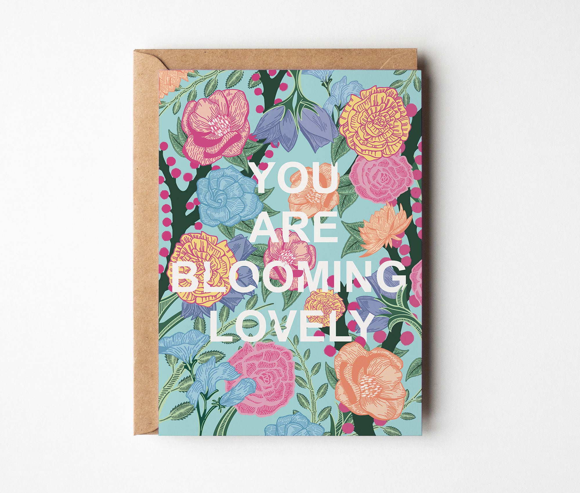 Thank You Card Good Luck Congratulations Appreciation Thinking of You ...