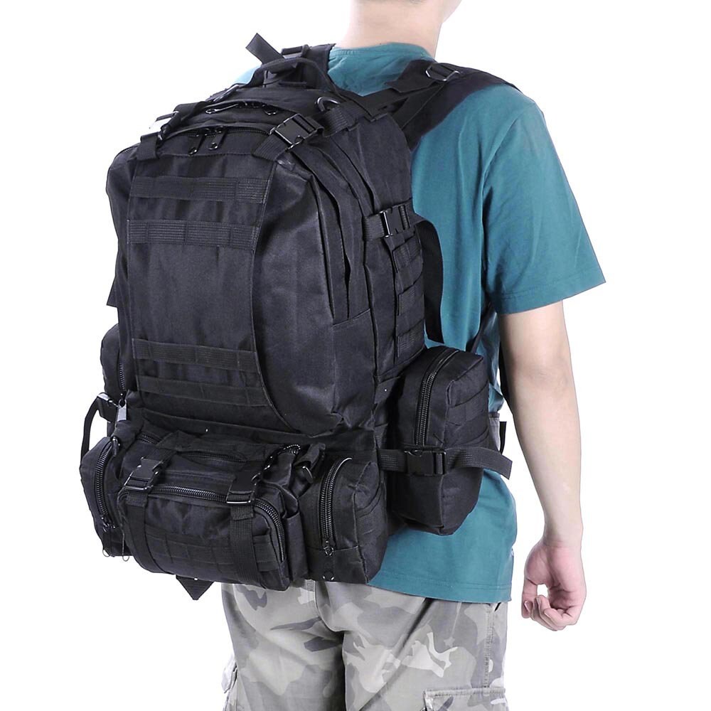 55L Military Style Tactical Bag for Camping Hiking Trekking Hunting Bug ...