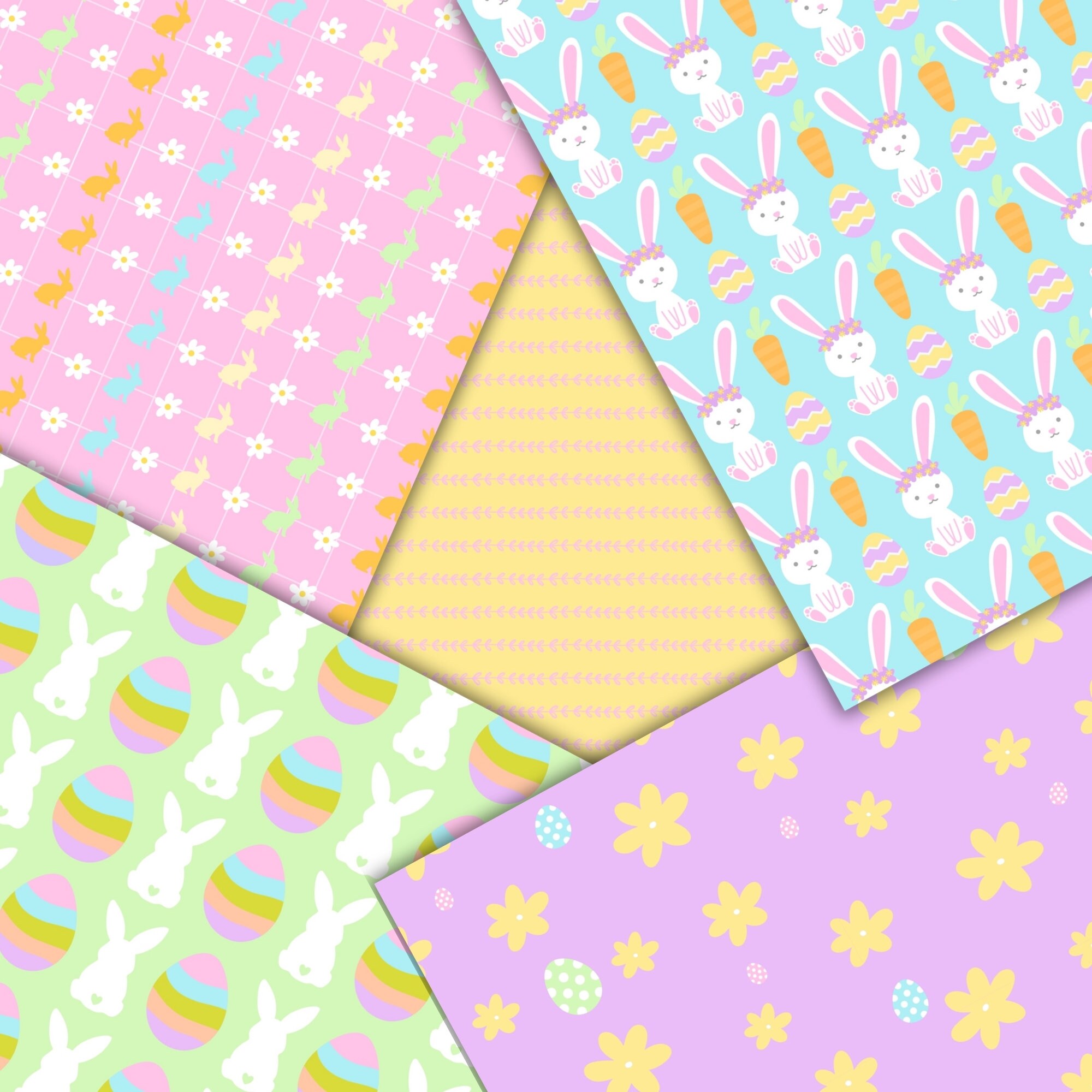 Happy Easter, Easter, Spring, Easter Digital Paper, Happy Easter ...