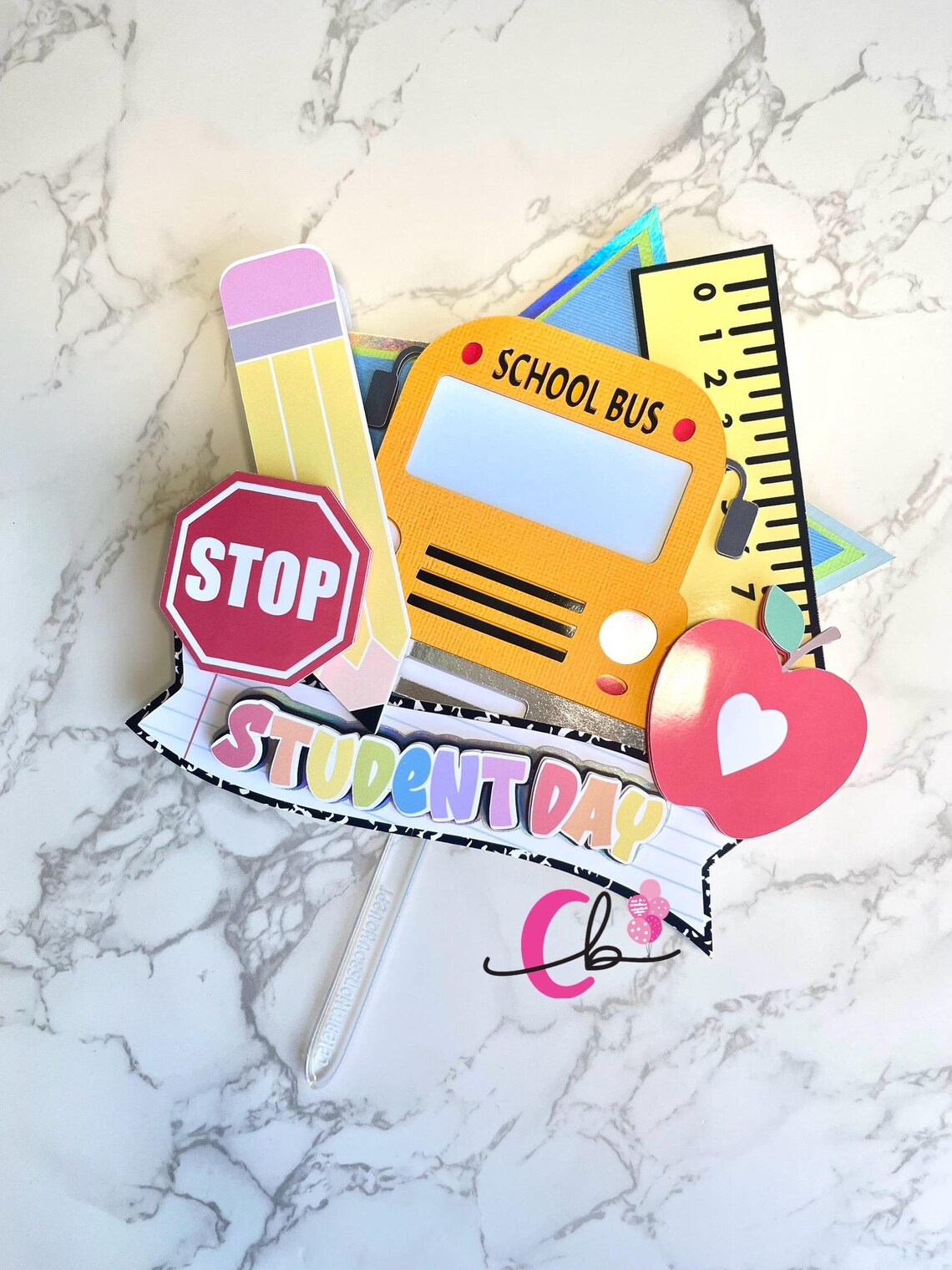 Student Day, Student Day Cake Topper, School Cake Topper, School ...