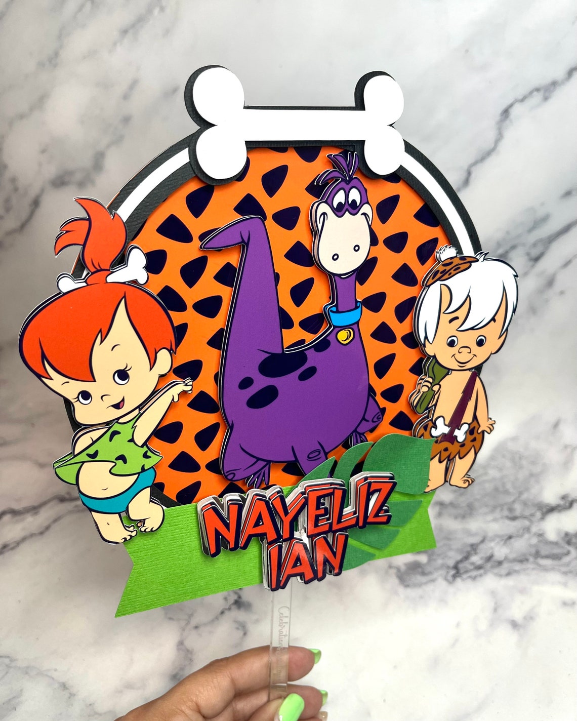 Flintstones Cake Topper, Flintstones, Flintstones Decor, Flintstones ...