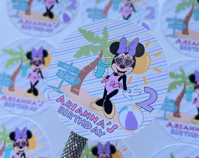 Party Custom Minnie Mouse Pool Party - Etsy