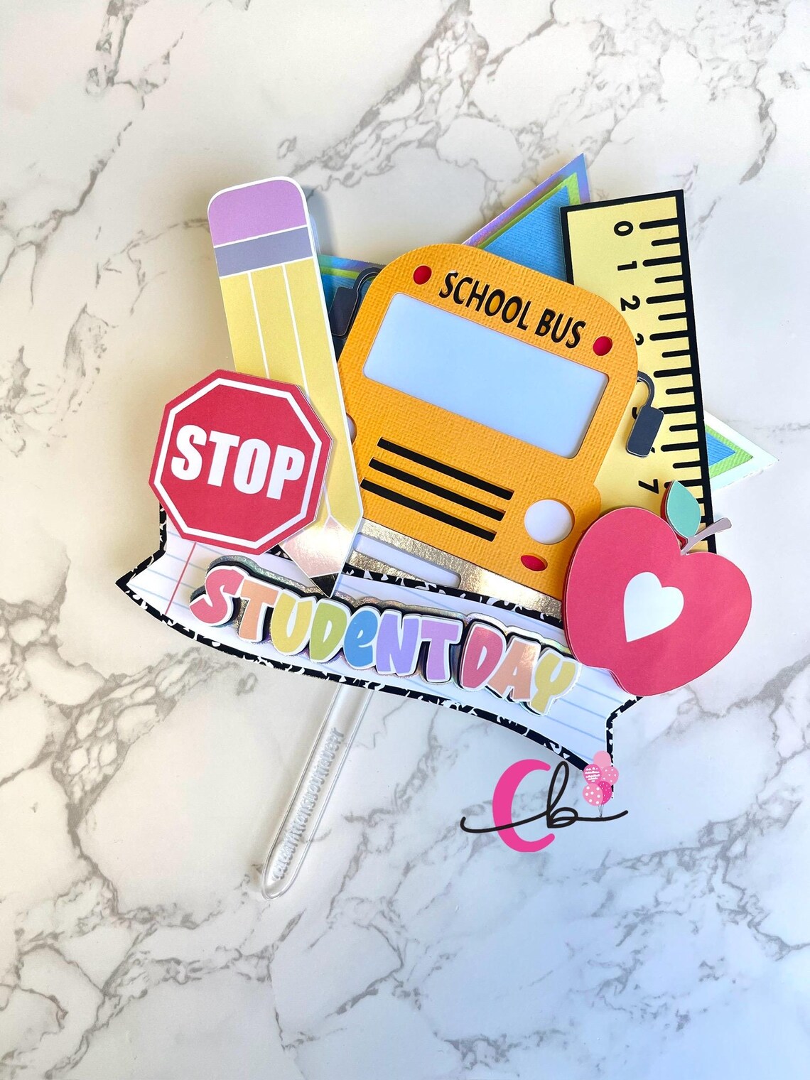 Student Day, Student Day Cake Topper, School Cake Topper, School ...