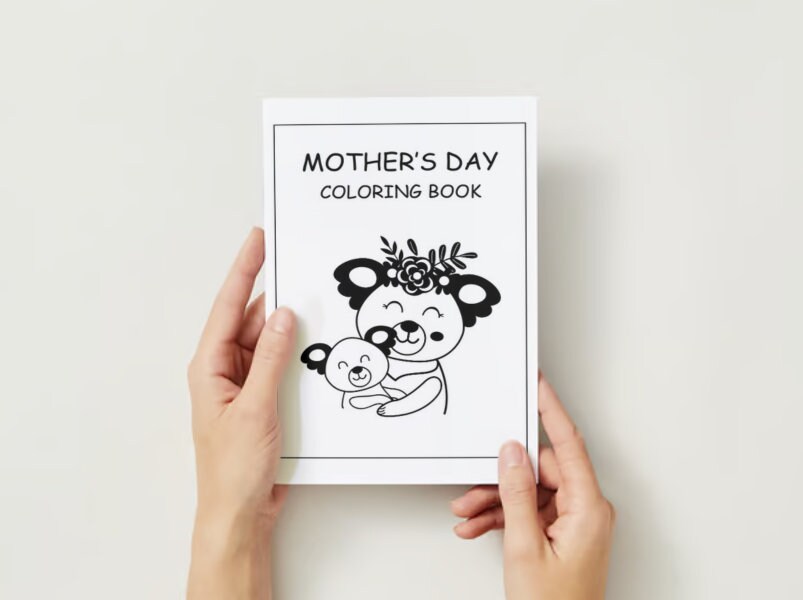 Mother's Day Coloring Book Activity - Etsy