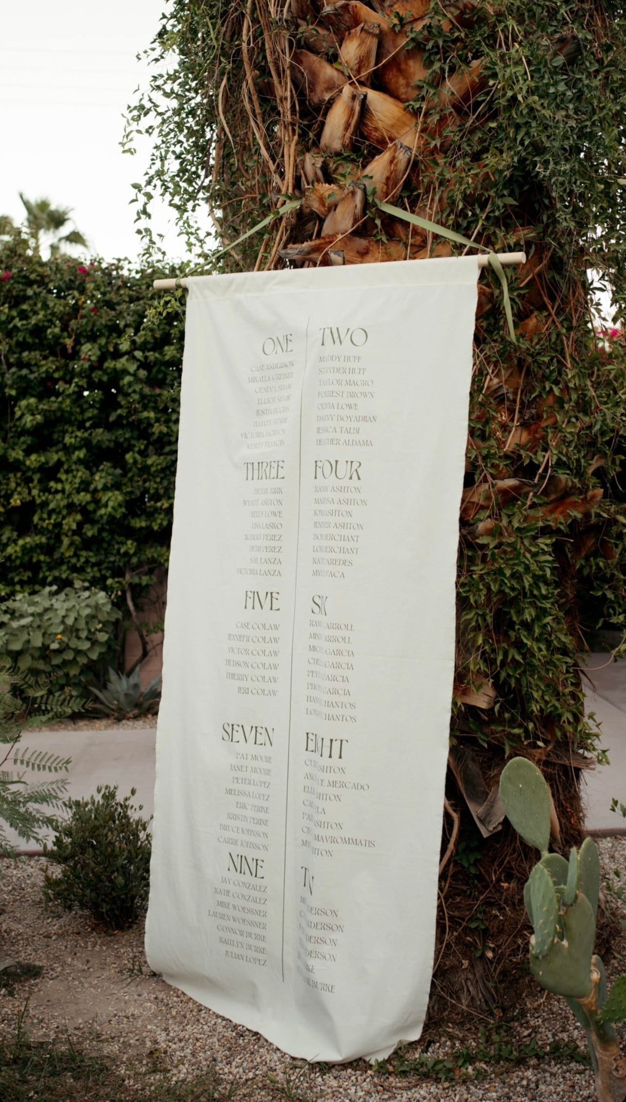 Fabric Seating Chart Wedding Seating Chart Seating Chart Wedding Table ...